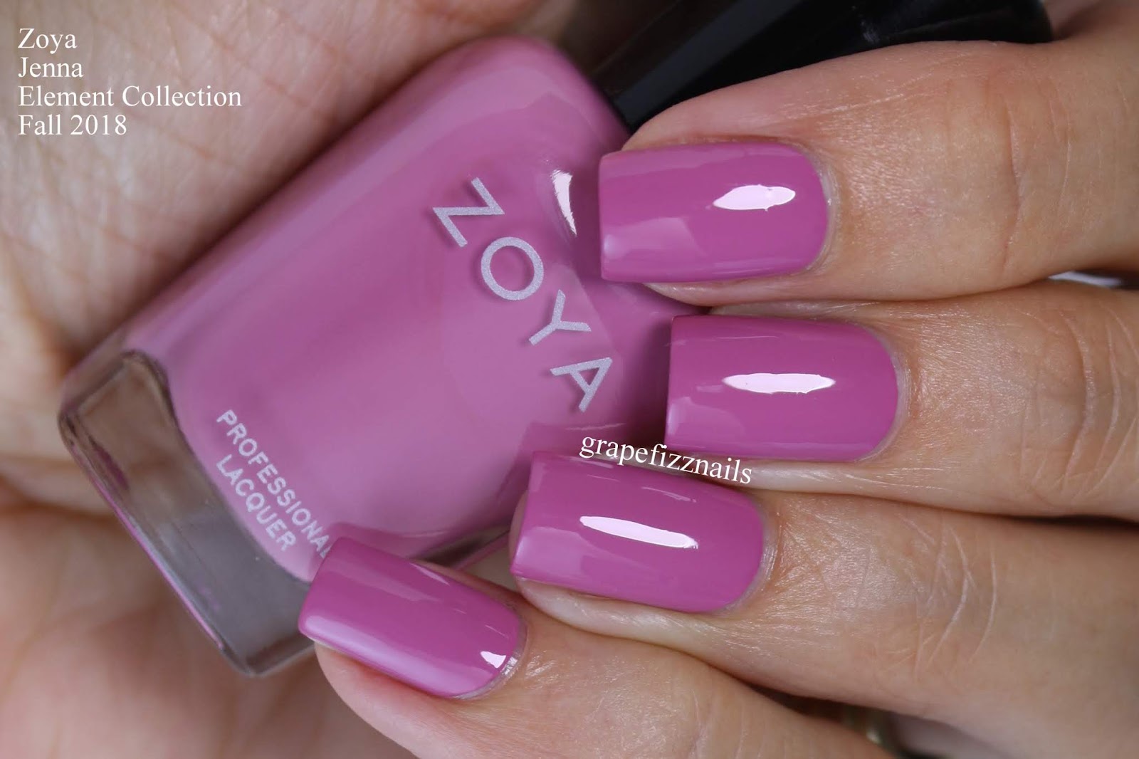 Grape Fizz Nails: Zoya Element Collection, Fall 2018