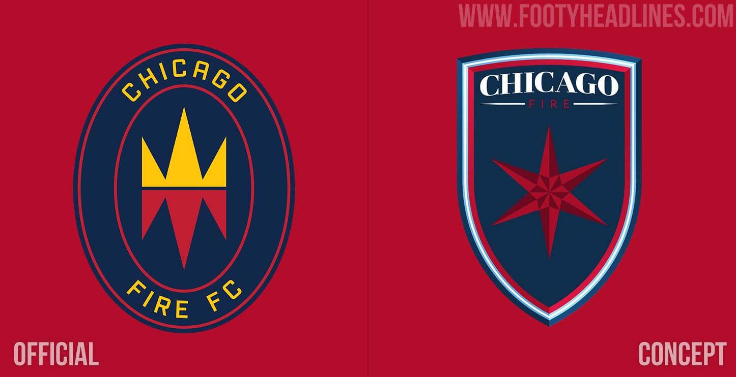 Chicago Fire Crest Redesign Concept by Ozando - Footy Headlines