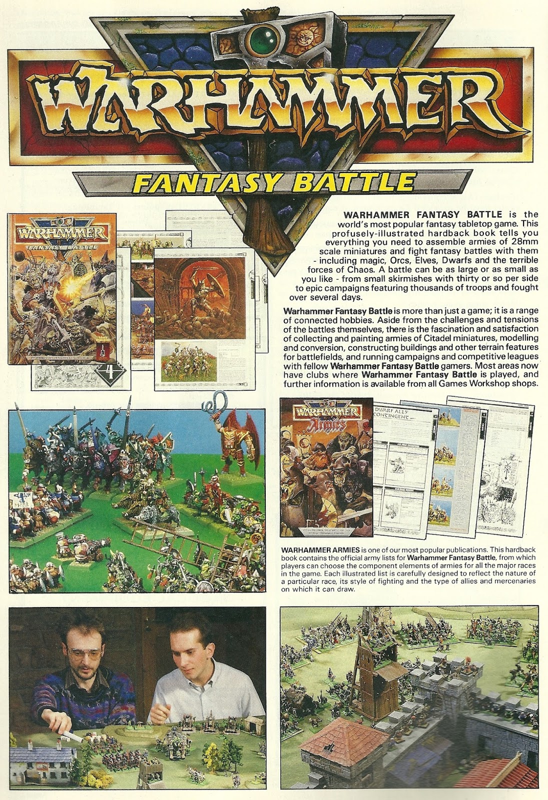 Realm of Chaos 80s: Warhammer Third Edition Ad from White Dwarf 110