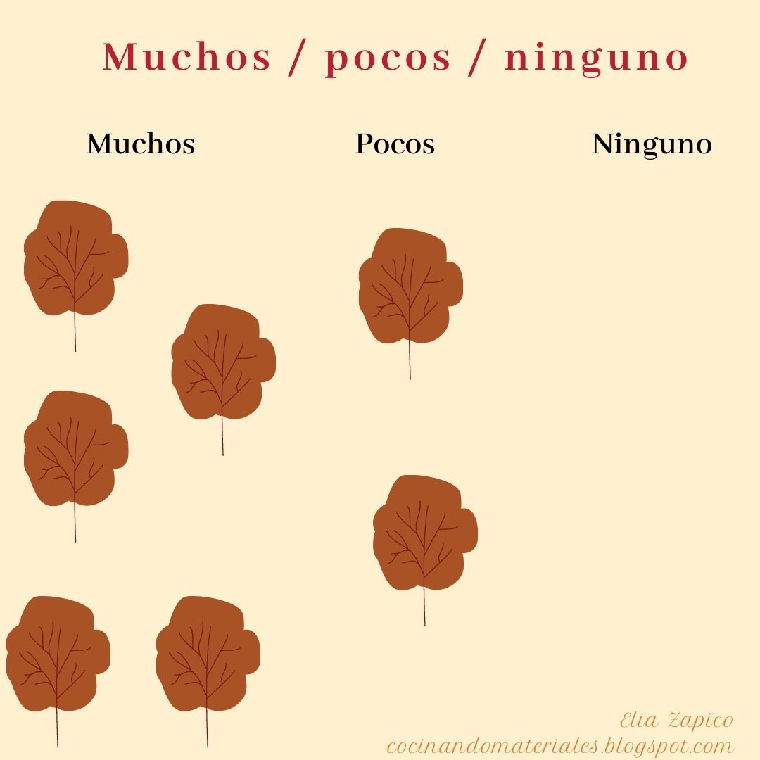 Matemáticas: muchos - pocos - ninguno
