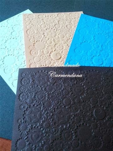 Felicitari handmade (realizate manual): Carton embosat