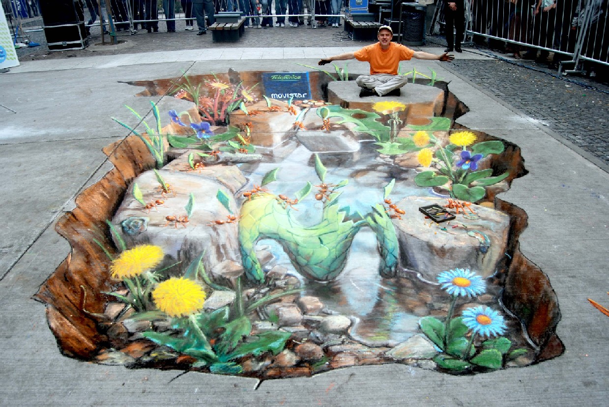 Las mejores obras de julian beever - Taringa!