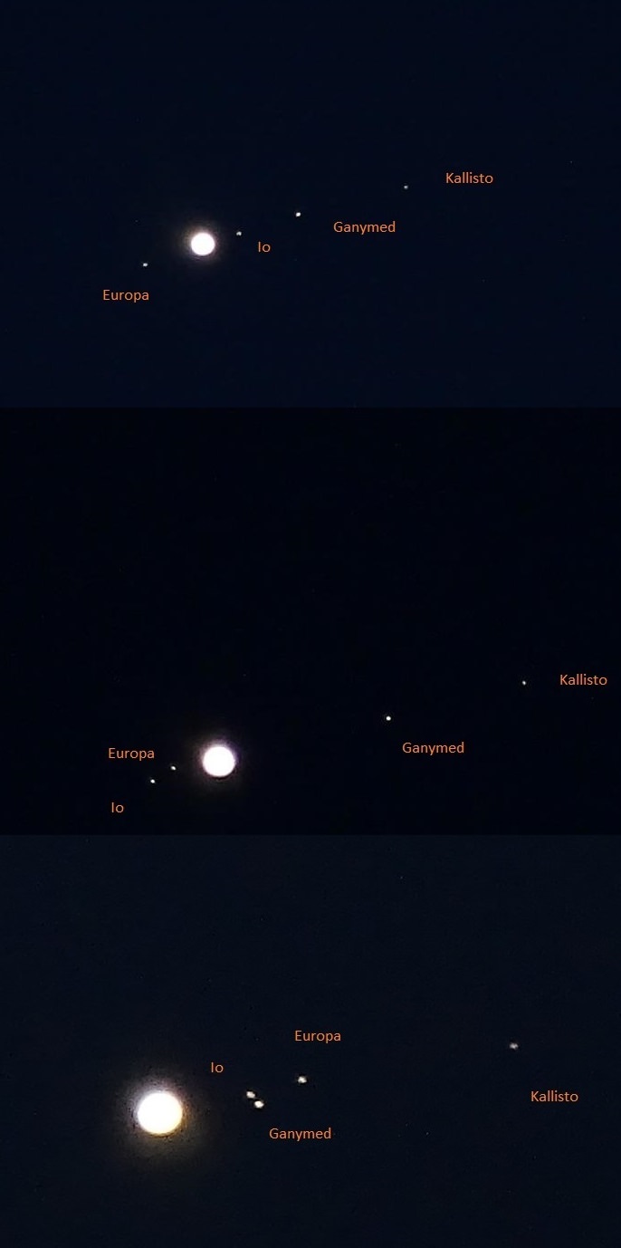 Astronomie Kassel: Unser Planetensystem 6: Die Jupitermonde