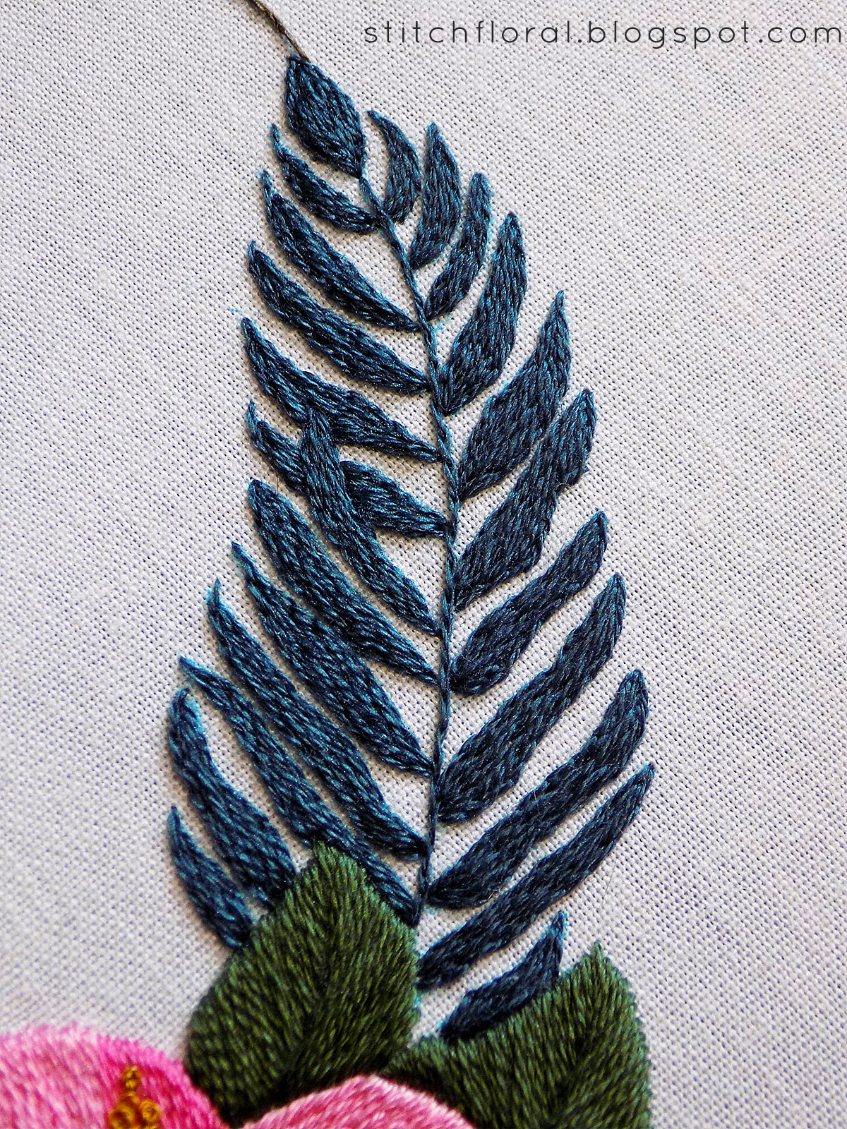 #HibiscusChallenge Part 3: Palm leaf and Monstera - Stitch Floral
