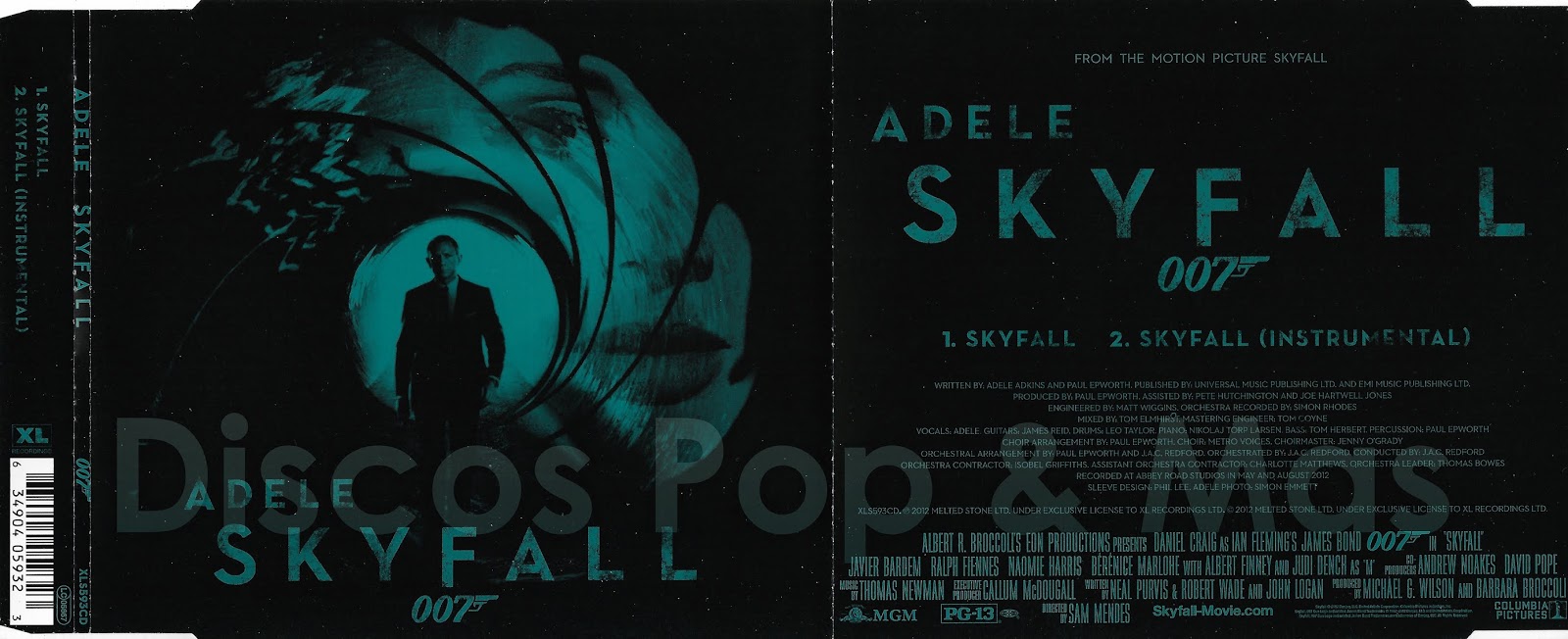 Discos Pop & Mas: Adele - Skyfall (European Single)
