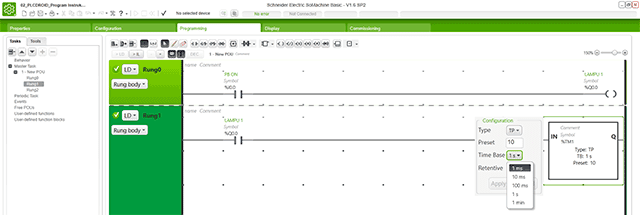 Memahami Program Function Block Timer PLC M221