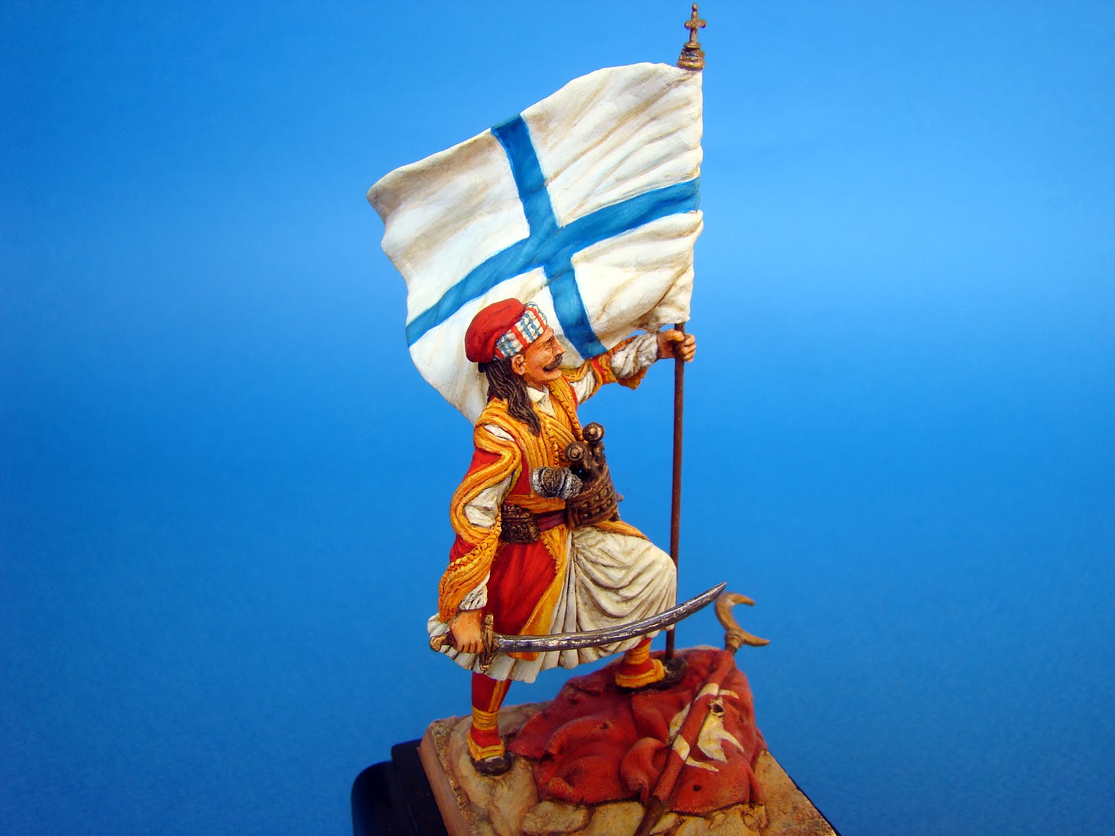 MY mini WORLD: 14. GREEK REVOLUTION 1821 – GREEK WARRIOR (KIT: KAROUSIS ...
