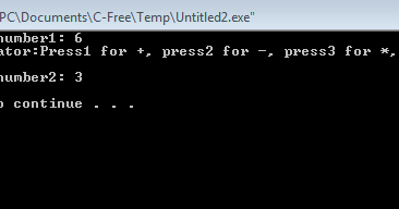 C++ : Calculator Using Else if Statement - C++