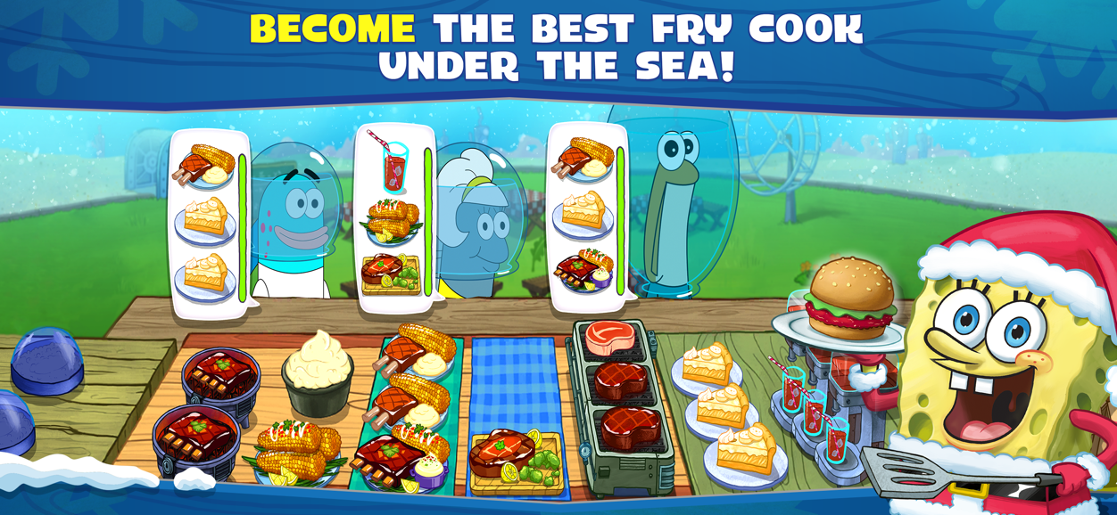 NickALive!: ‘SpongeBob: Krusty Cook-Off’ Mobile Game Gets Festive ...