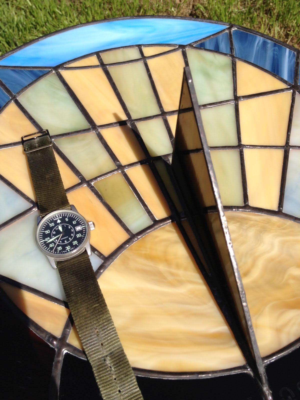 Drilling Holes In The Sky: Stained Glass Sundial