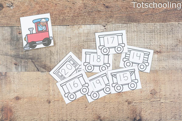 Toodler Kids: Train Number Games and Worksheets for Kindergarten