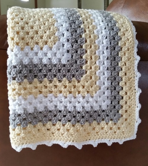 Beautiful Skills - Crochet Knitting Quilting : Neutral Baby Blanket ...