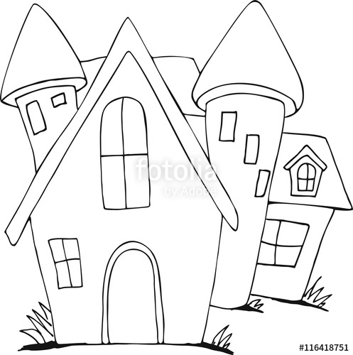 dennyranch_art: cartoon house - Coloring Pages for Kids