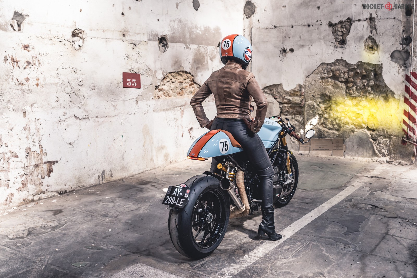 DUCATI 1098 Café RACER Gulf style - RocketGarage - Cafe Racer Magazine