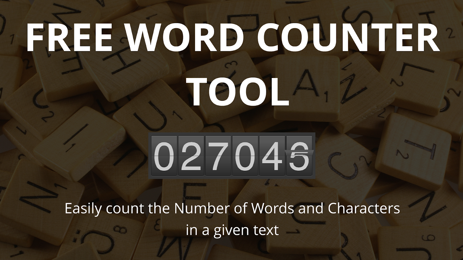 Word counter game - julupark