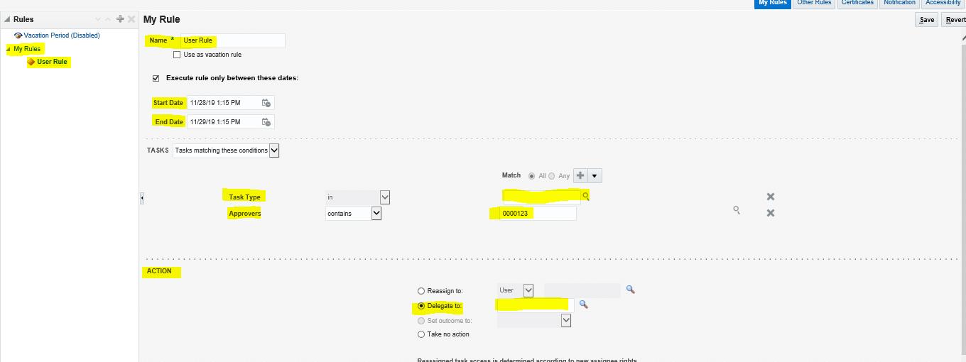 Oracle Application's Blog: How to create vacation rules in Oracle cloud : Vacation rules setup ...