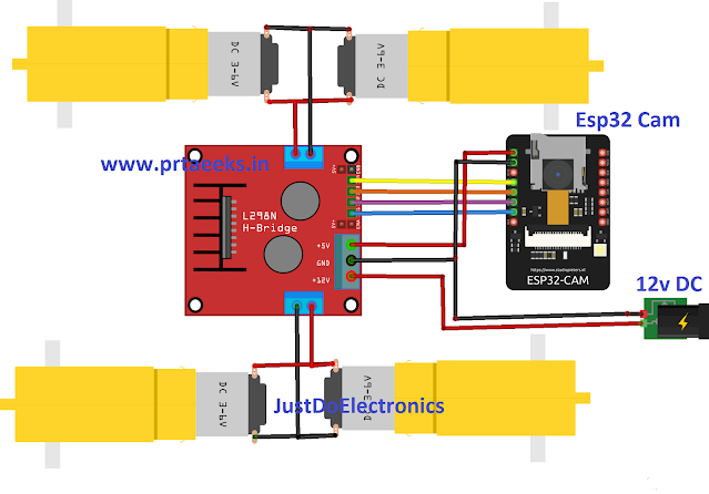 Esp32 Cam Surveillance Car