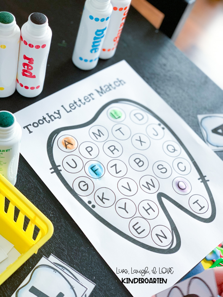 We picked a card, identified it, then found our letter or number on our ...