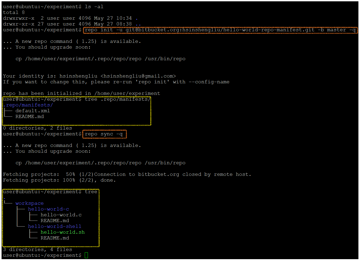一名工程獅的技術筆記: 一個repo的manifest範例