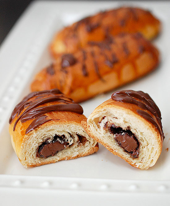 Cheater's pain au chocolat (Chocolate filled croissants) - Eva Bakes