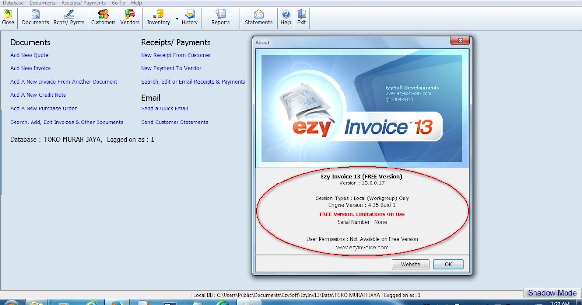 Ezy Invoice 13 - ADM Ultimate Power