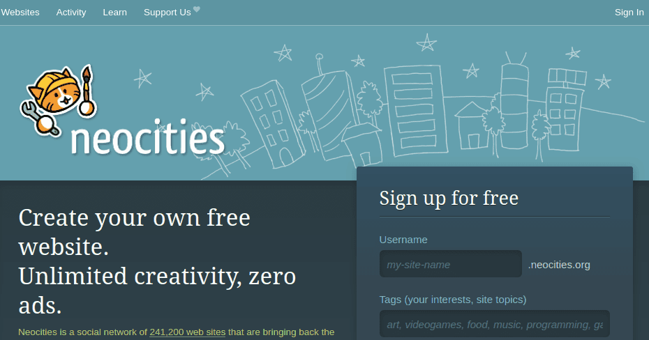 Neocitiesは高速でコミュニティ機能が凄い静的サイト構築サービス | marmooo's blog