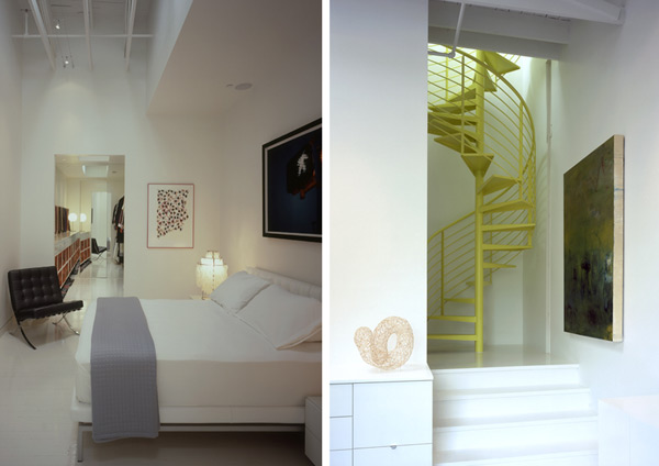 Desván Industrial Diseñado en Blanco.