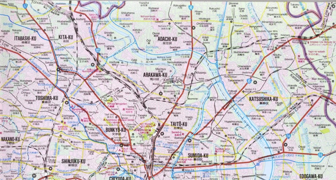 Detailed Map of Tokyo - Free Printable Maps