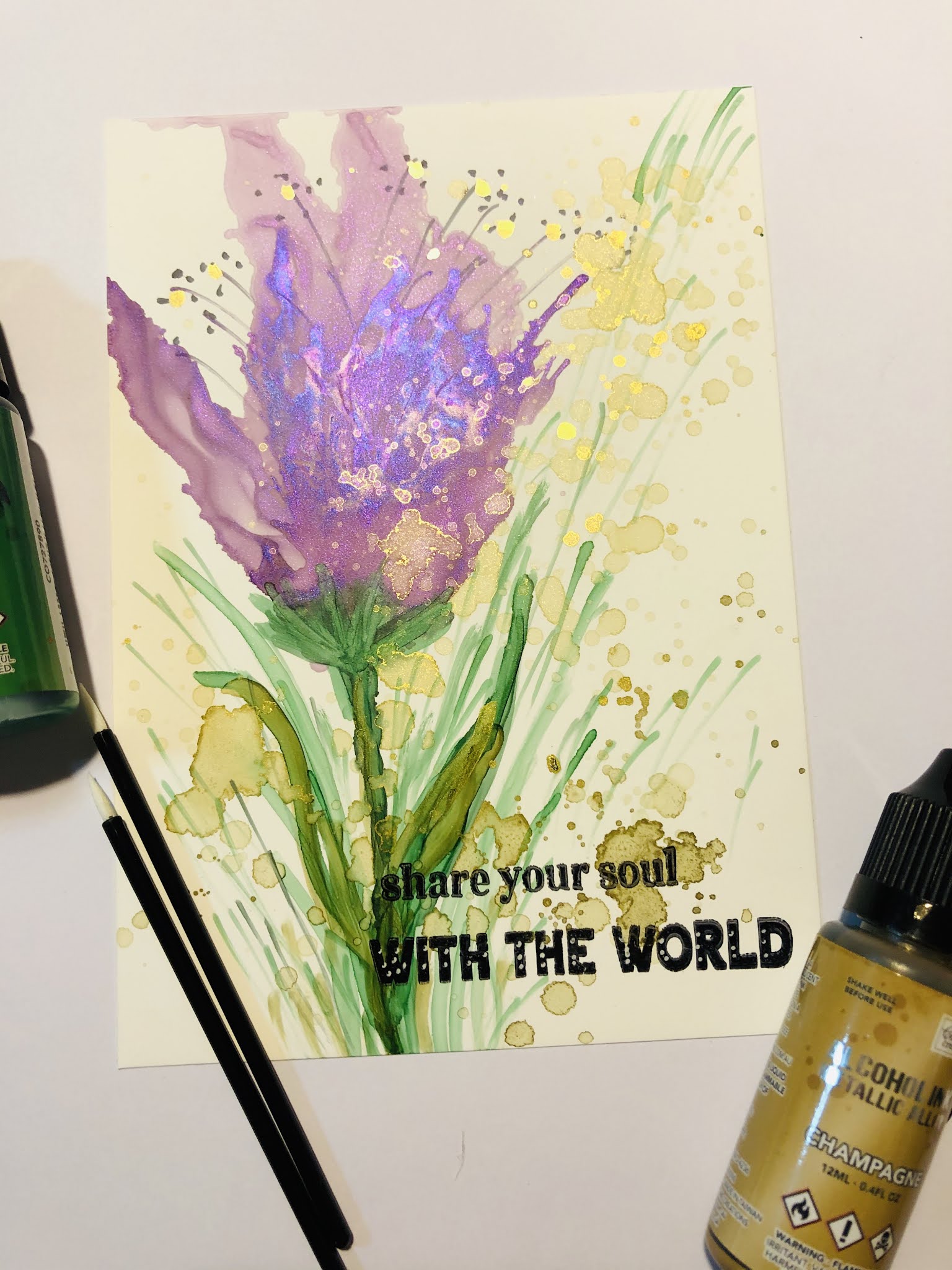 ADRIANA BOLZON ** AB INSPIRATIONS: Metallic Alloy Alcohol Inks ...