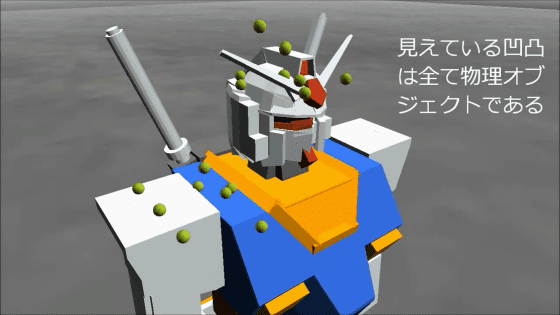 GUNDAM GUY: 3D Creature Physics - Walking Gundam Using Physics Engine