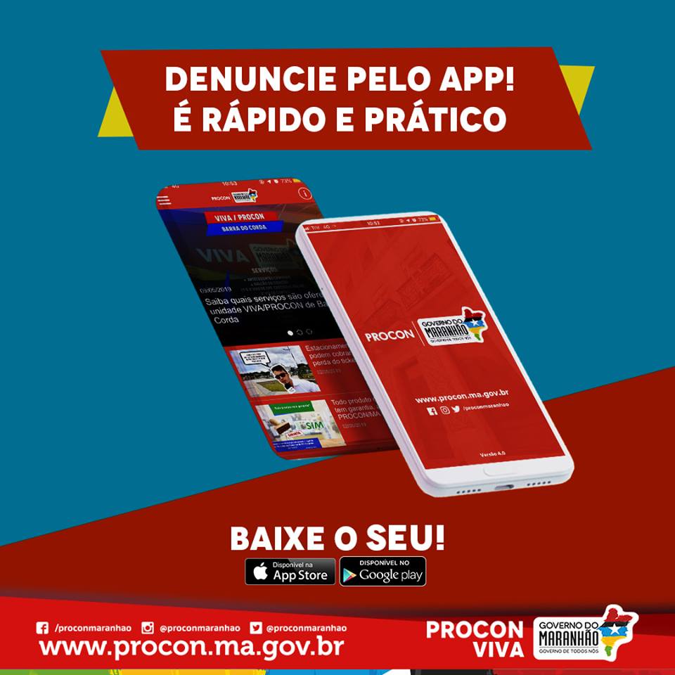 Baixe o aplicativo do PROCON MA de acordo com seu sistema operacional