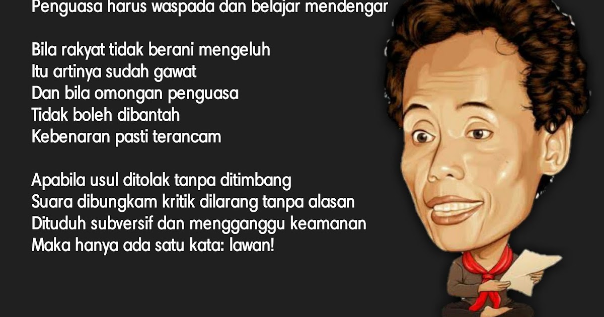 Dibalik Puisi 1986 Wiji Thukul Peringatan