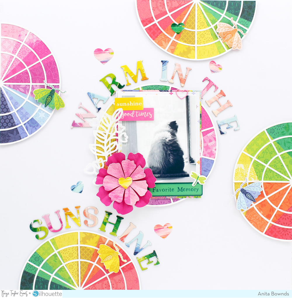 Warm in the Sunshine Layout by Anita Bownds | Paige Taylor Evans