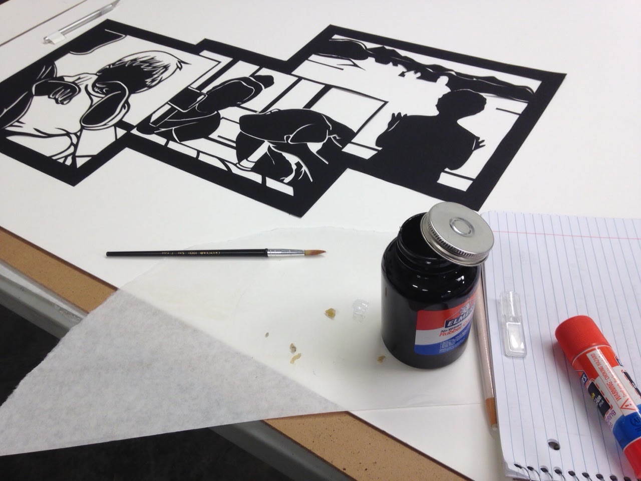Brianna's Process Blog: Paper Cutting Process