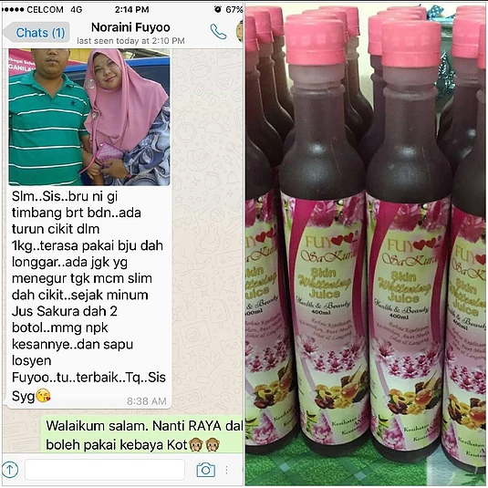 Testimoni Jus Sakura Reezqa - Reezqa Global: Testimoni Jus Sakura Reezqa
