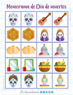 Memorama de DÍA DE MUERTOS y HALLOWEEN (Juegos)