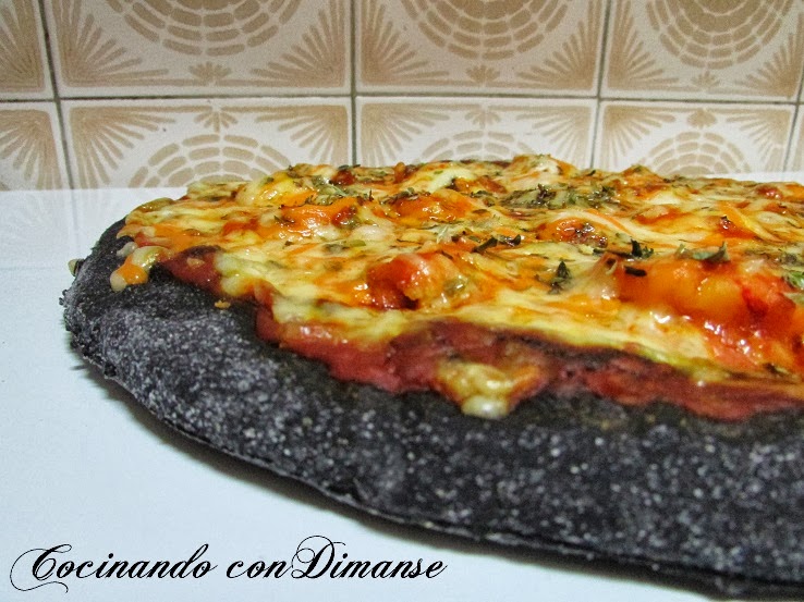Cocinando con Dimanse: Pizza negra o Pizza nero di sepia