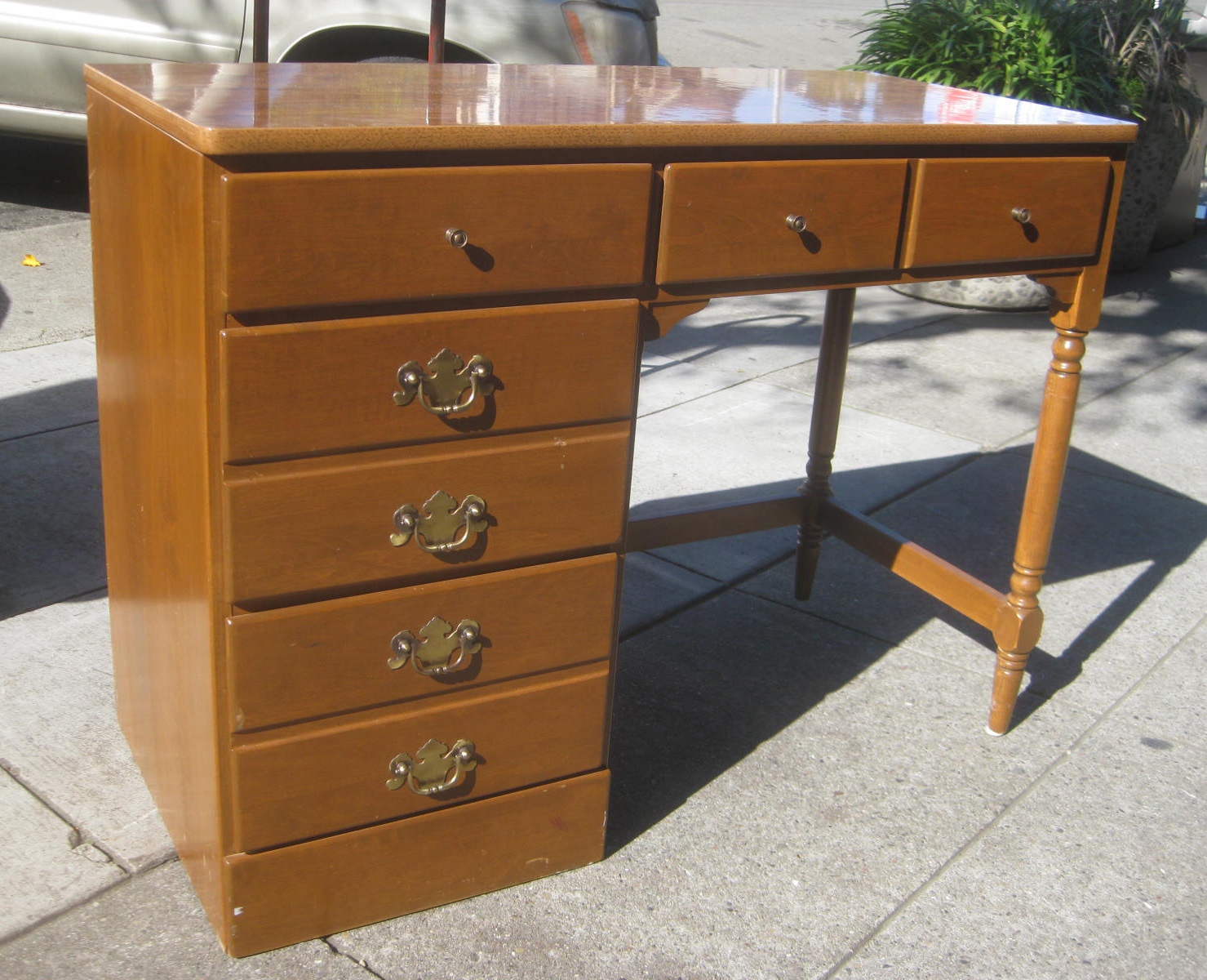 UHURU FURNITURE & COLLECTIBLES: SOLD - Maple Writing Desk - $50