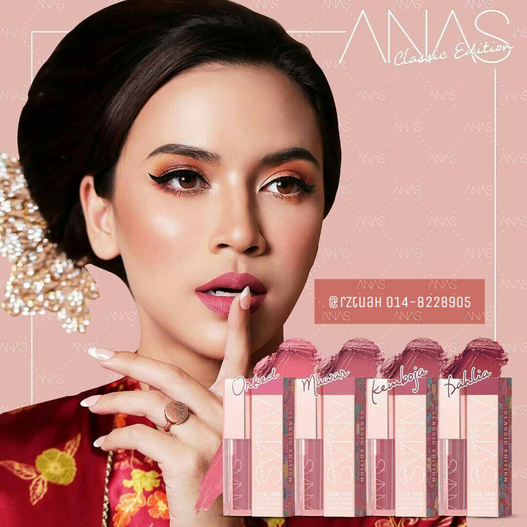 ANAS Cosmetics Velvet Cream Liquid Lipstick Classic Edition - Makeup Viral Terlaris & Terbaik!