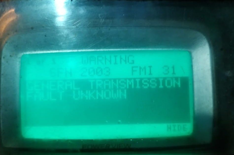 General Transmission Fault Unknown SPN 2003 FMI 31 Blog Teknisi