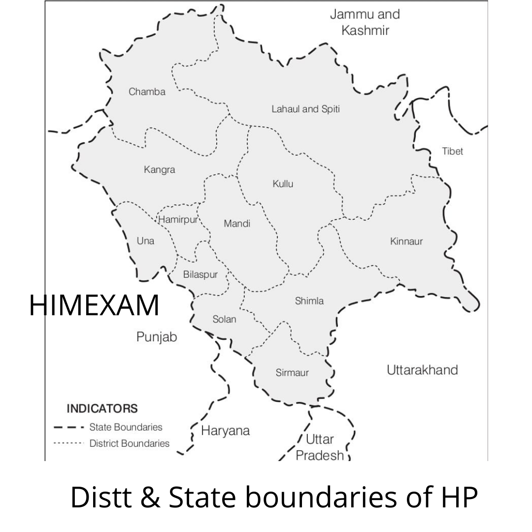 Geographical Location Of Himachal Pradesh In English - Himexam.com