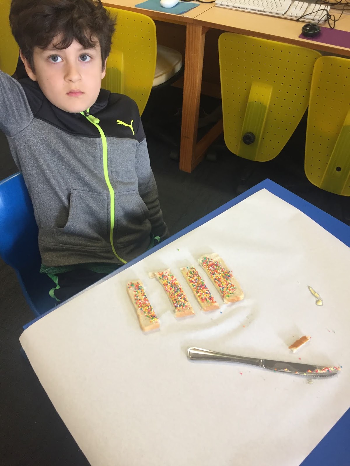 Room 18's Class Blog 2019: Fairy Bread Fractions