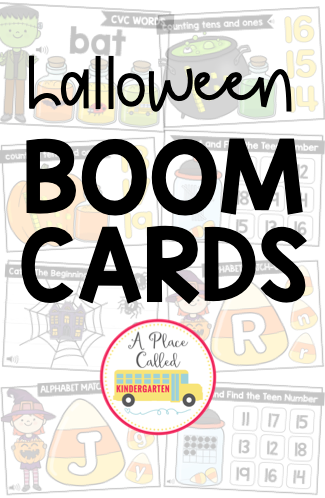 A Place Called Kindergarten: Halloween Kindergarten Boom Cards