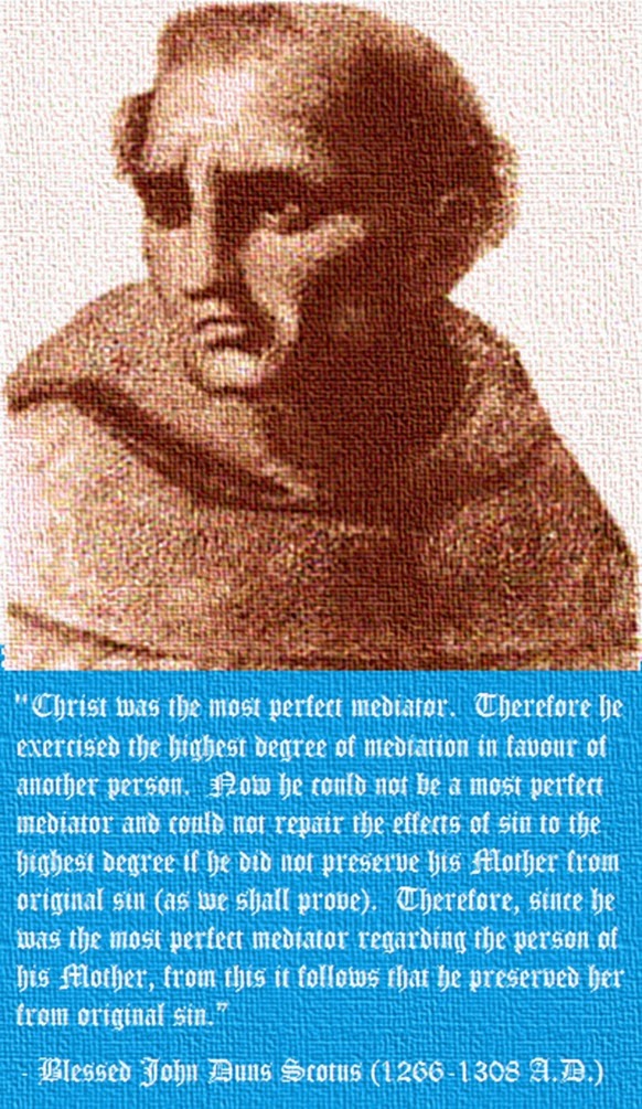 Dumb Ox Writings: Blessed John Duns Scotus and the Immaculate Conception