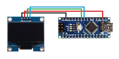 Cara Menggunakan / Cara Memprogram LCD OLED menggunakan Arduino