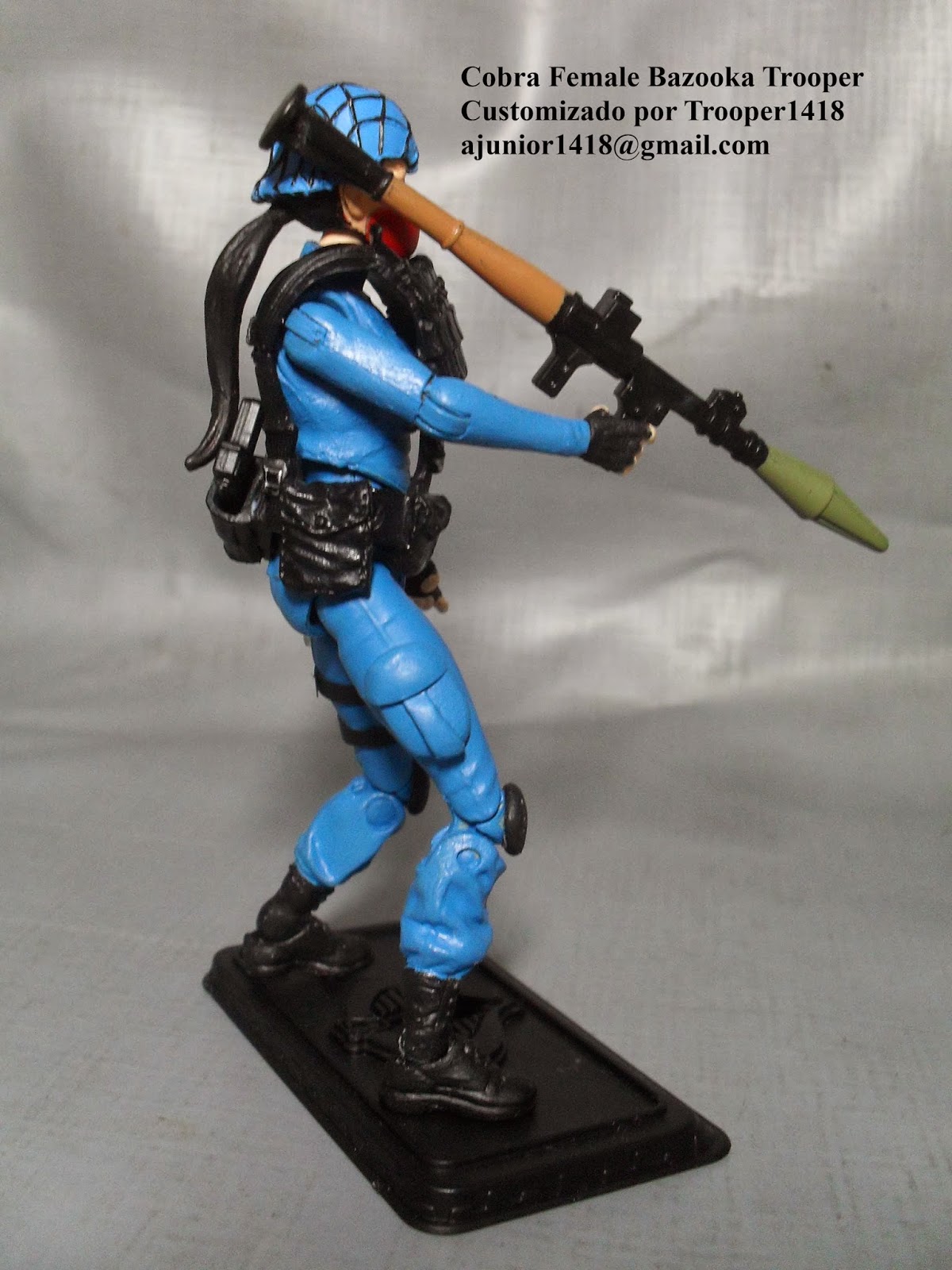 Gi joe Custom Action Figures: Cobra Female Bazooka Trooper