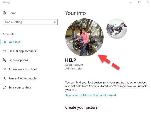 Windows 10 Computer Par Profile Photo Kaise Add Kare - Blogging Hindi