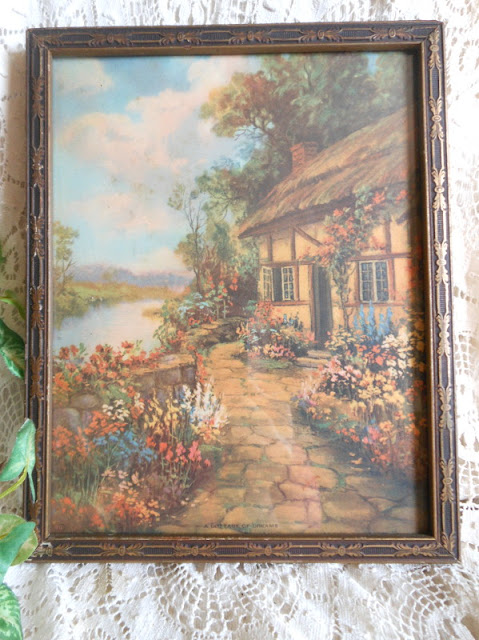 Quilted Nest: Vintage Cottage Scene Prints...