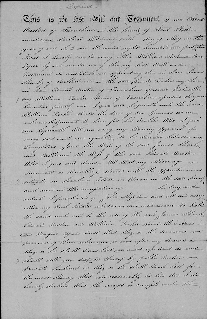 Genealogy's Star: Critically examining a Will -- Genealogical Viewpoint ...