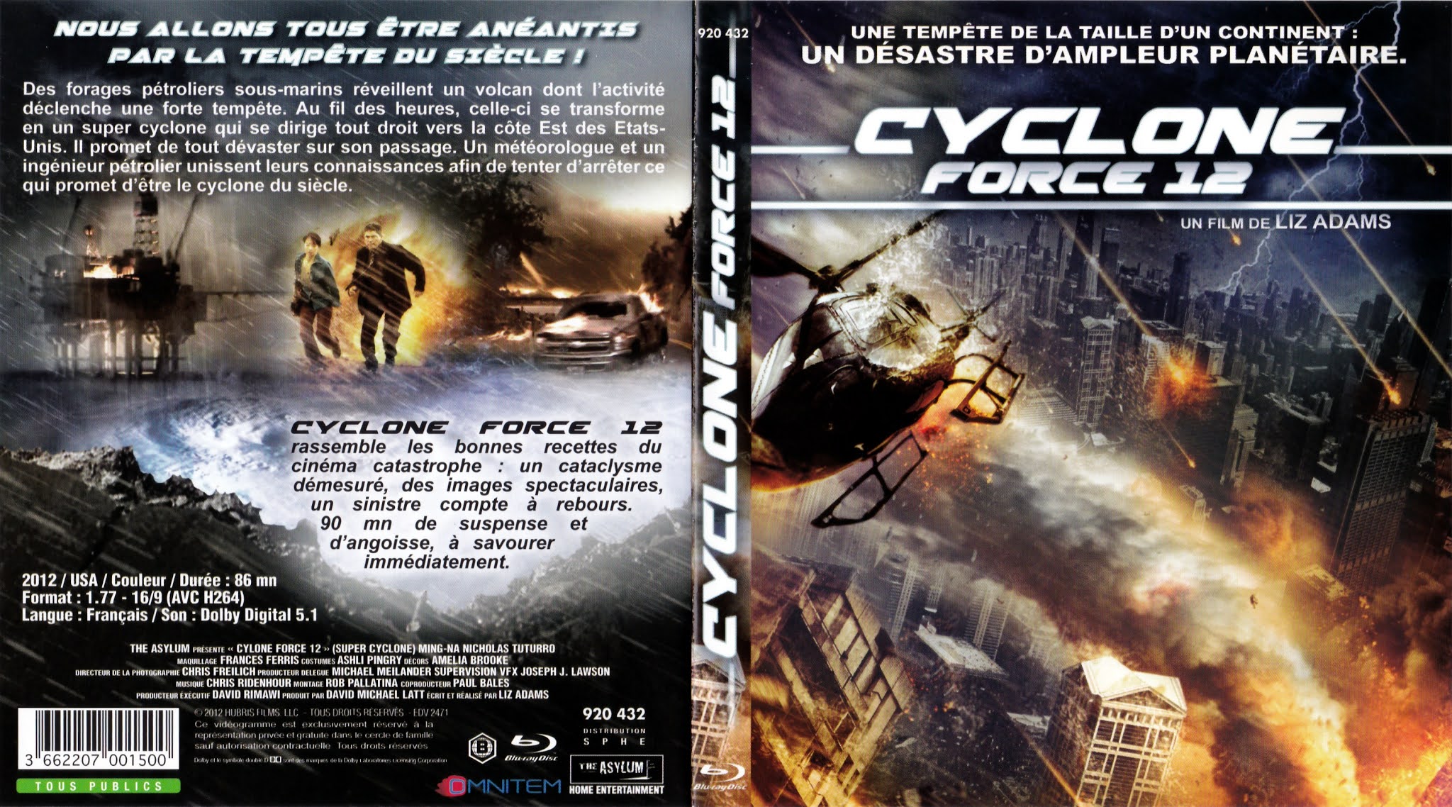 BLU-RAY JAQUETTES BLU-RAY: Cyclone force 12